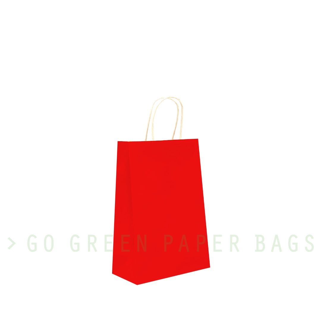 Red Paper Bags – Go Green Paper Bags