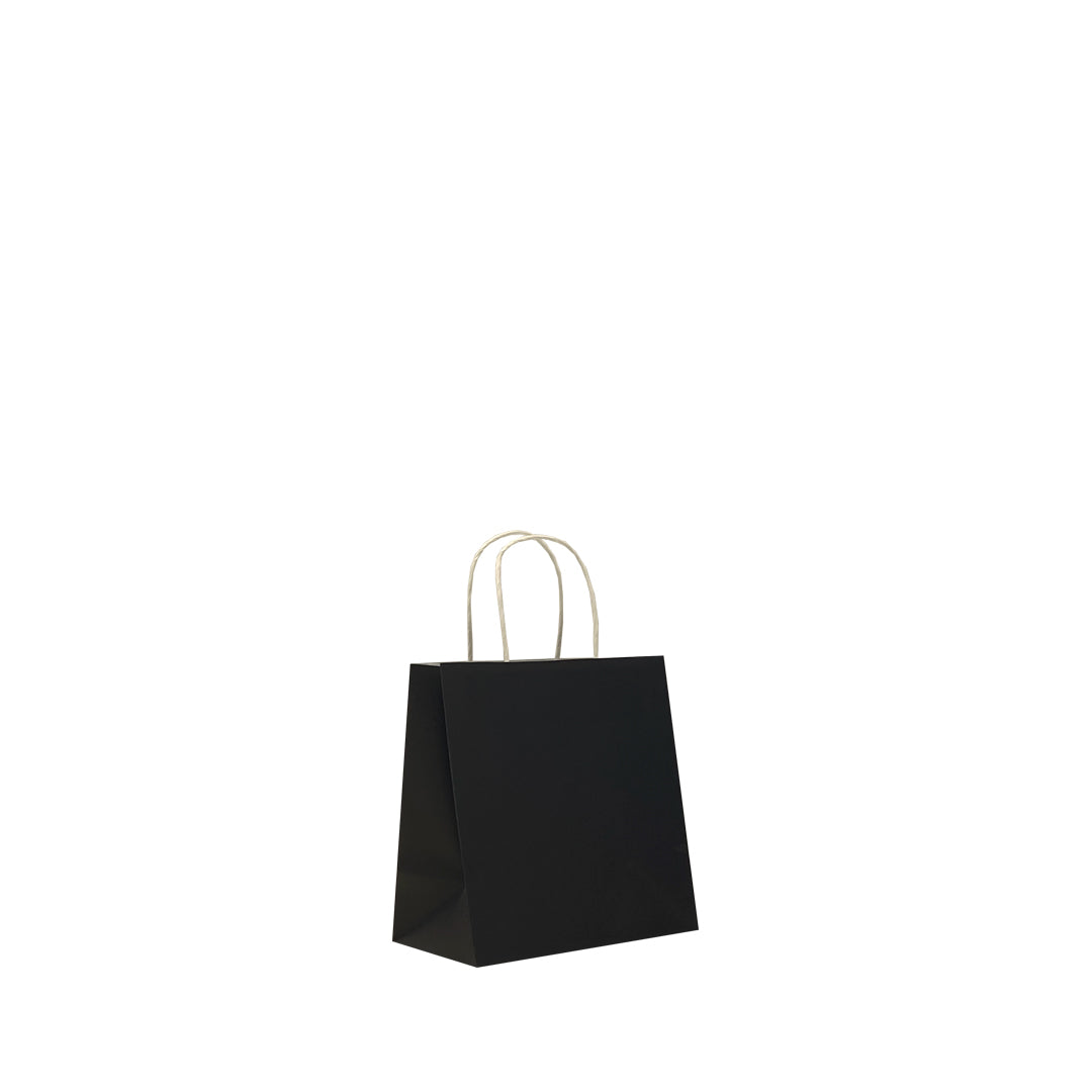 Mini - Black Paper Bags pack of 100-250 - Go Green Paper Bags