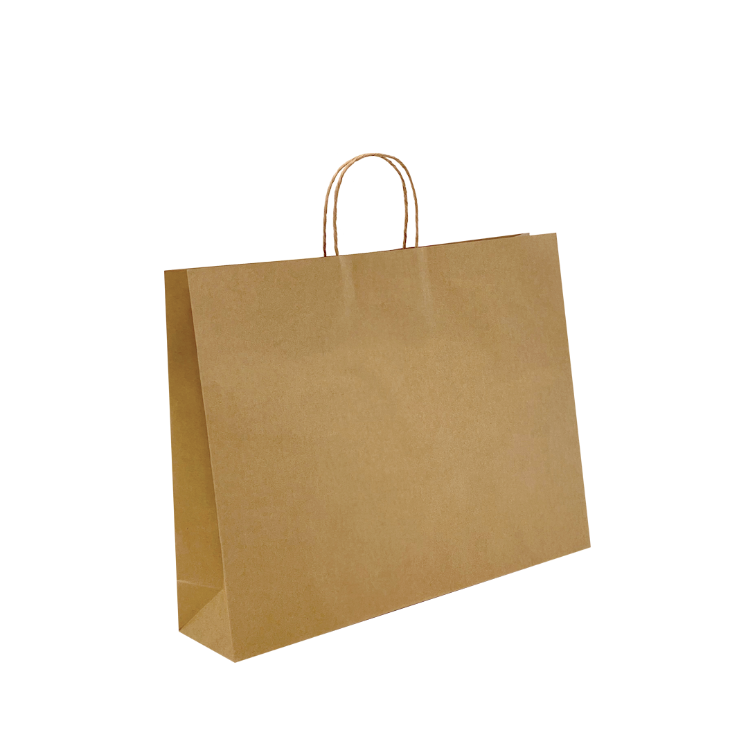 Large Boutique - Brown Paper Bags pack of 250 - Go Green Paper Bags