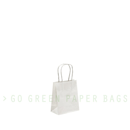 Micro - White Paper Bags pack of 50-500 - Go Green Paper Bags
