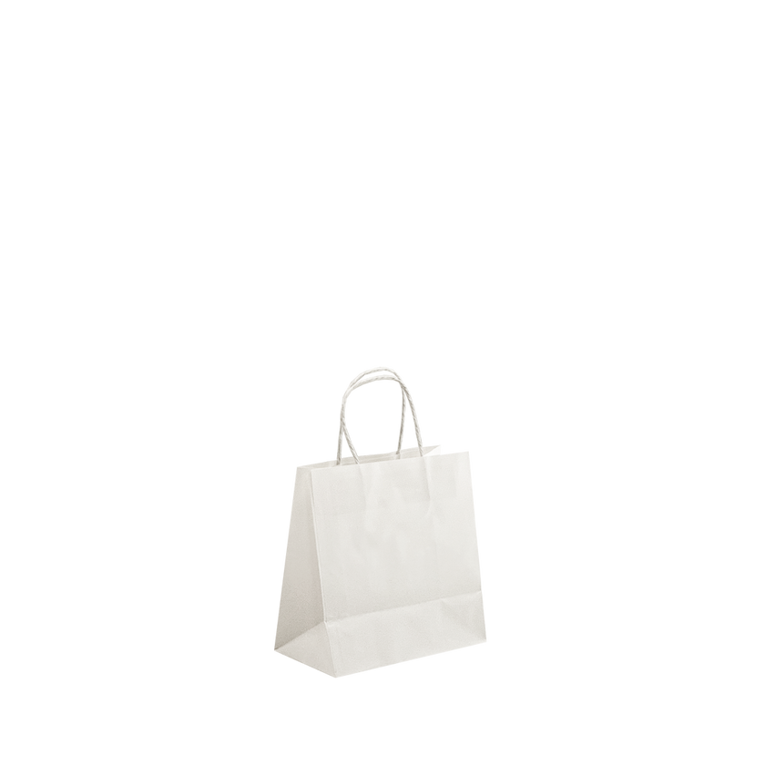 Mini - White Paper Bags pack of 250 Bags - Go Green Paper Bags